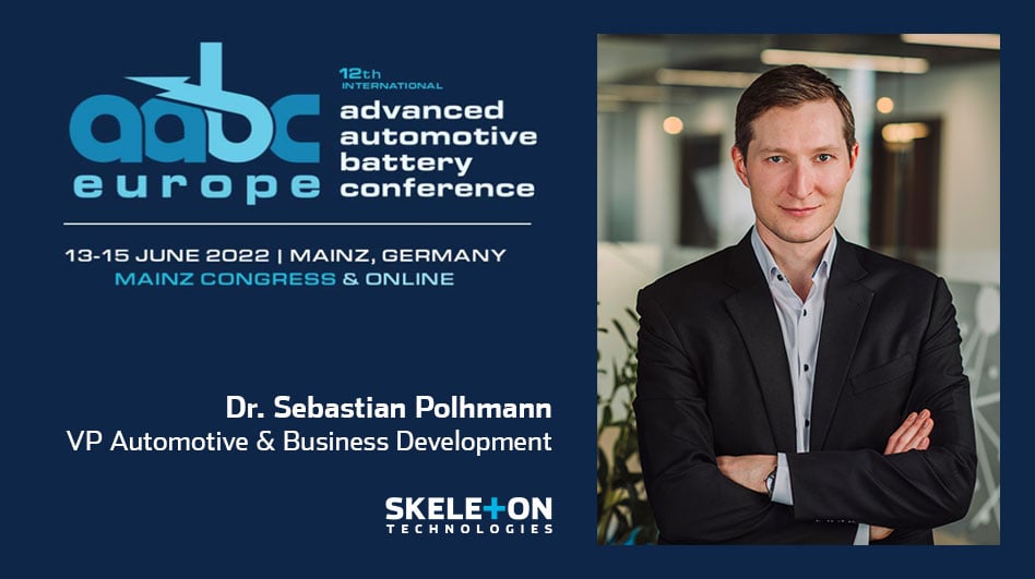 Dr. Sebastian Pohlmann speaking at the Advanced Automotive Battery ...