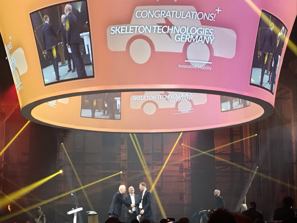 Skeleton Technologies Crowned as Top Startup in Innovative Mobility at ...